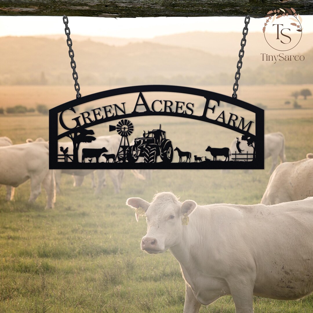 Custom Farm Metal Signs, Farm Metal Sign, Ranch Farm Wall Art, Large ...