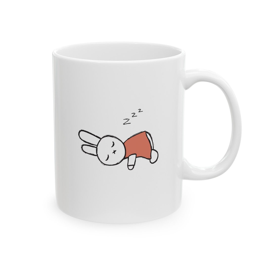 Miffy Sleeping Mug Cute Mug Kawaii Cup Coffee Sleep Relax - Etsy