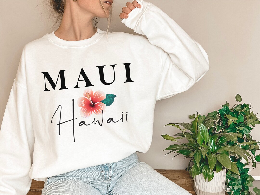 Maui Hawaii Sweatshirt, Trendy Preppy Sweatshirt, Aesthetic College ...
