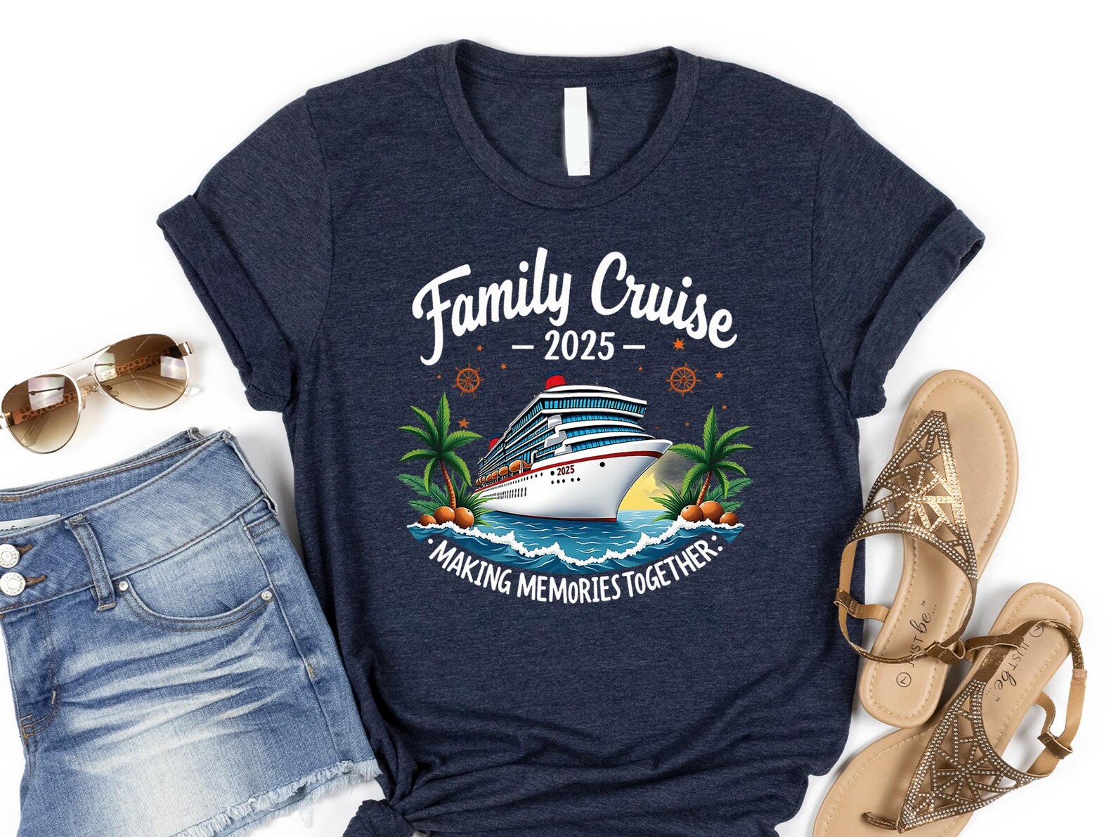 Family Cruise Squad 2025 Shirt Caribbean Cruise Matching Shirts Family ...