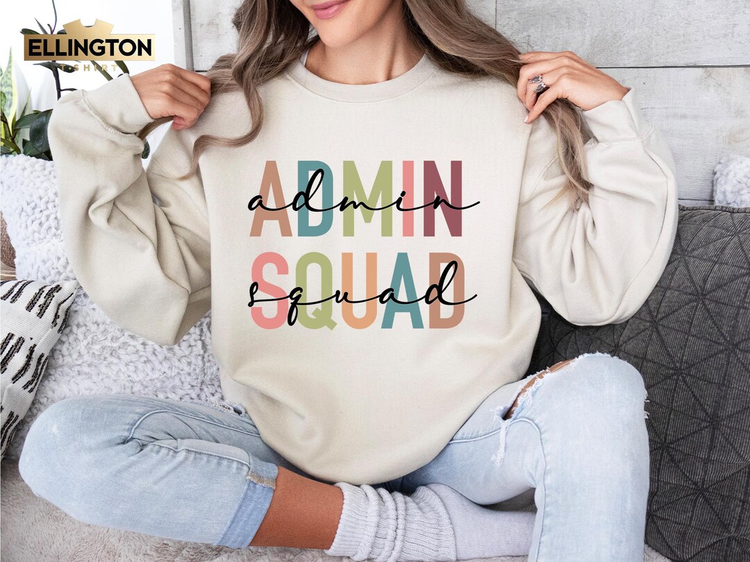 Admin Squad Shirt, Office Squad Gift, Administrative Assistant Shirt ...