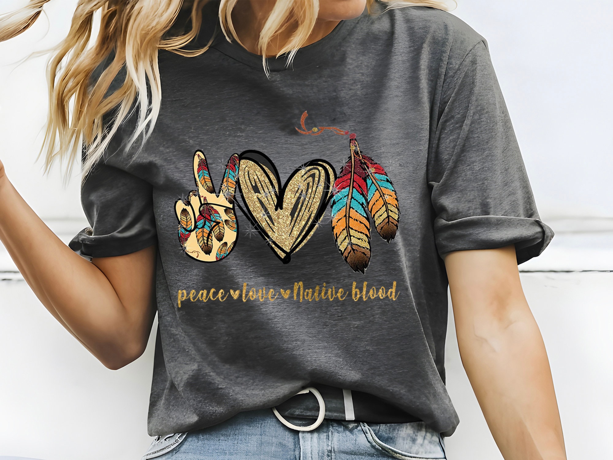 Indigenous Shirt, Indigenous Repeated Word Shirt, Proud Indigenous ...