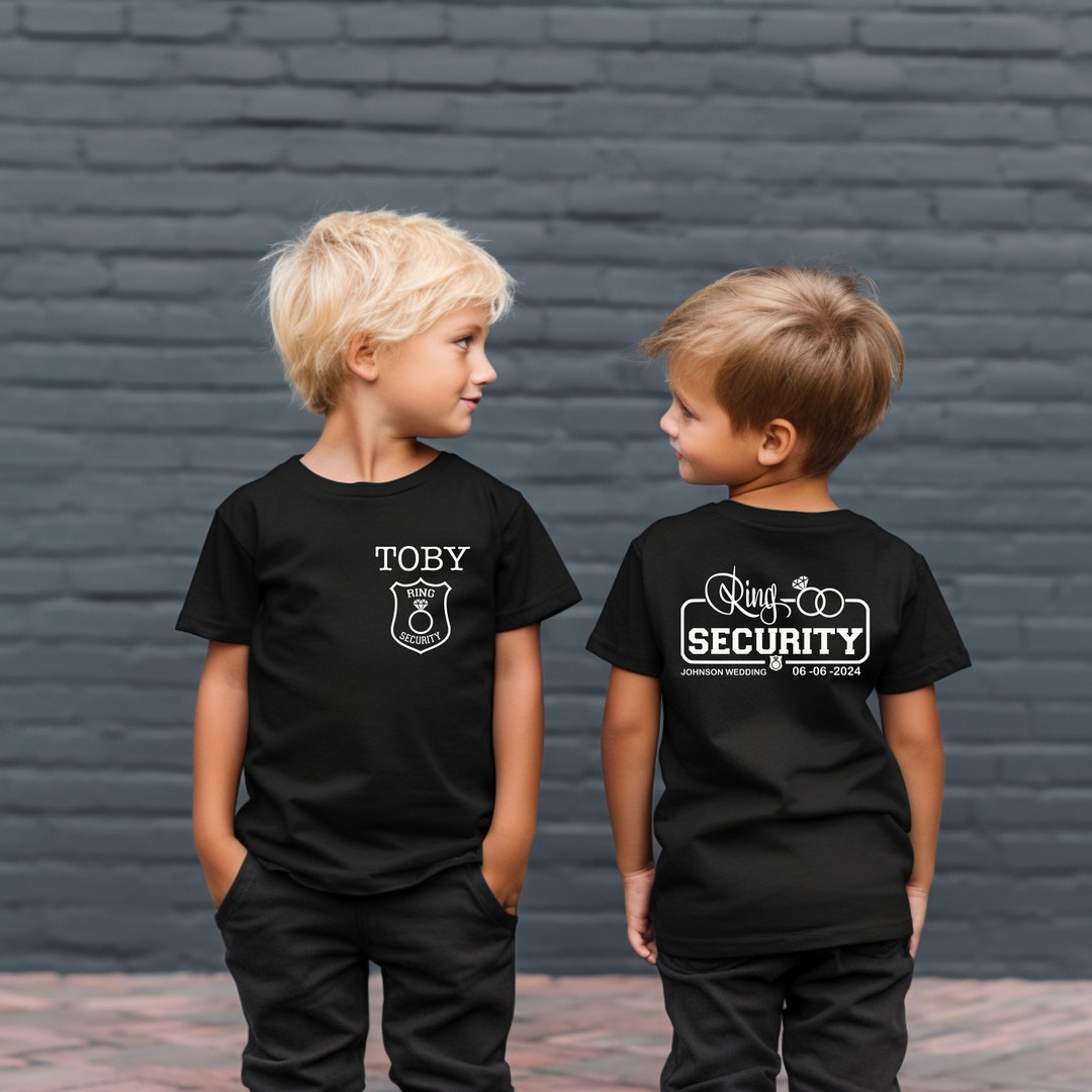 Ring Security Wedding Shirt, Ring Bearer Outfit - Etsy