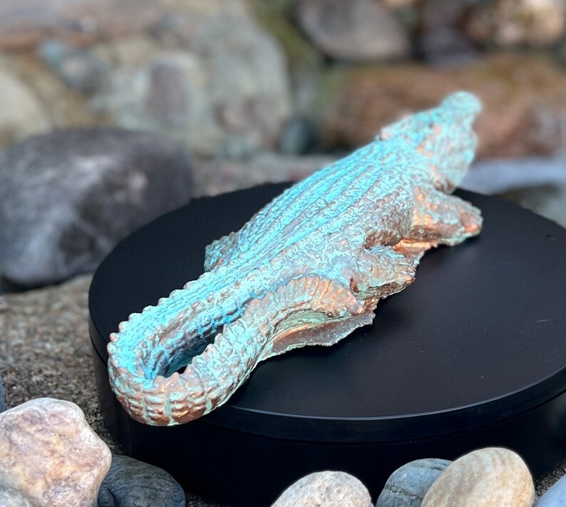 Alligator Allie - Copper Patina Finish - Original Hand Made Sculptured ...
