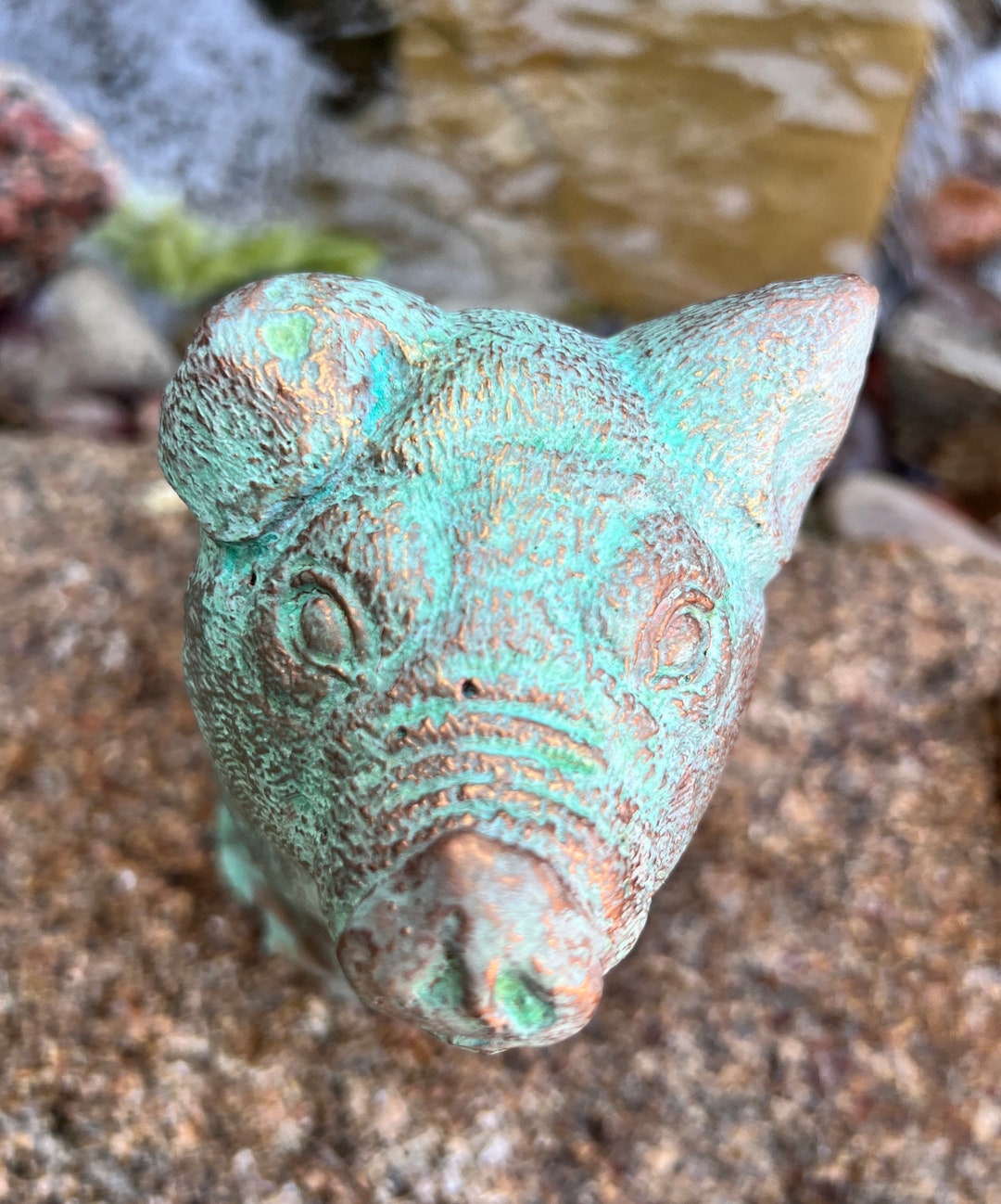 Some Pig - Copper Patina Finish - Original Hand Made Sculptured Art ...