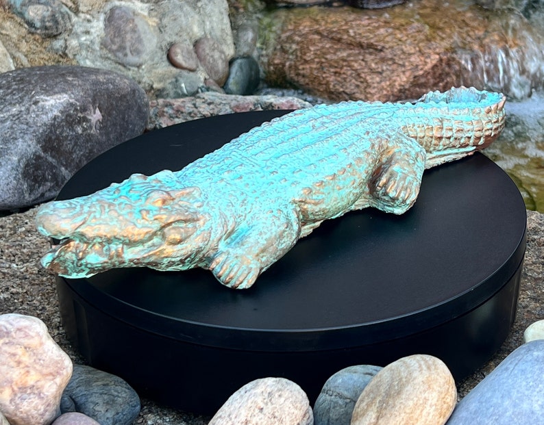 Alligator Allie Copper Patina Finish Original Hand Made Sculptured Art ...