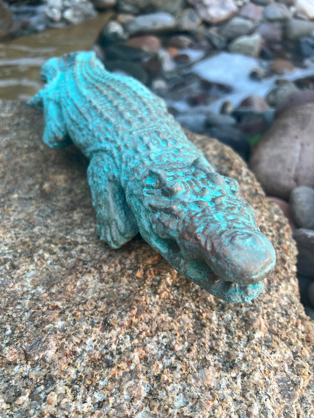 Alligator Allie - Copper Green Patina Finish - Original Handmade ...