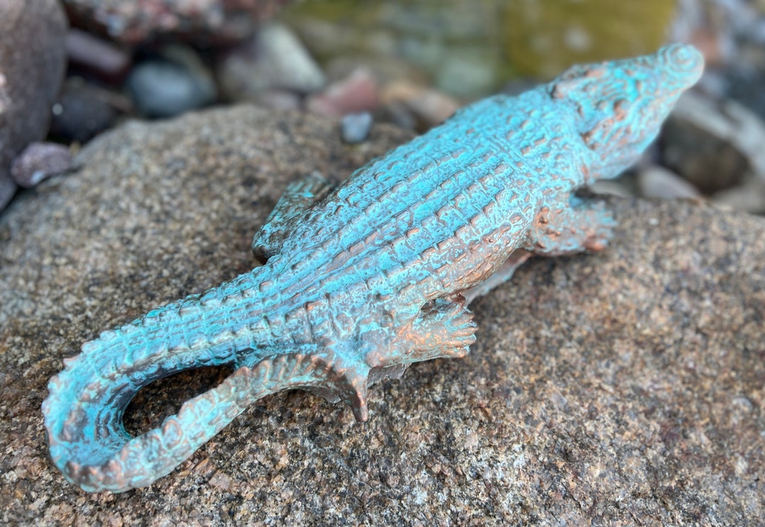 Alligator Allie - Copper Patina Finish - Original Hand Made Sculptured ...