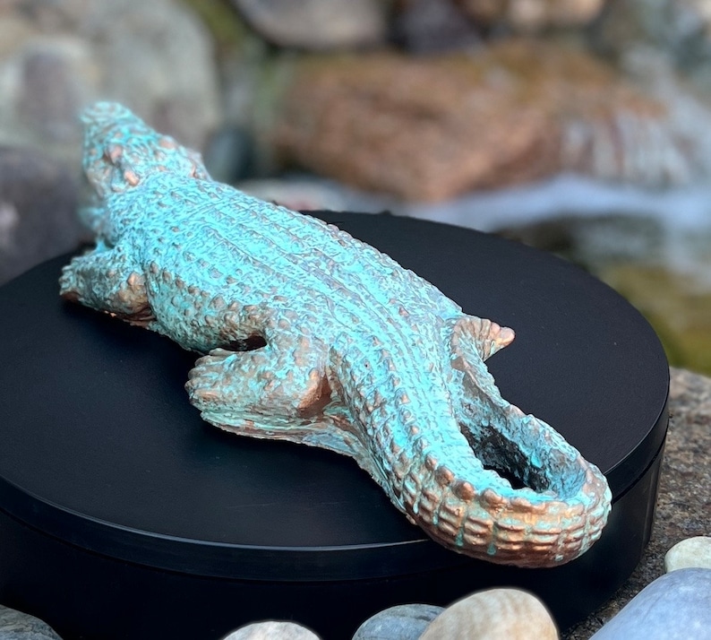 Alligator Allie Copper Patina Finish Original Hand Made Sculptured Art ...