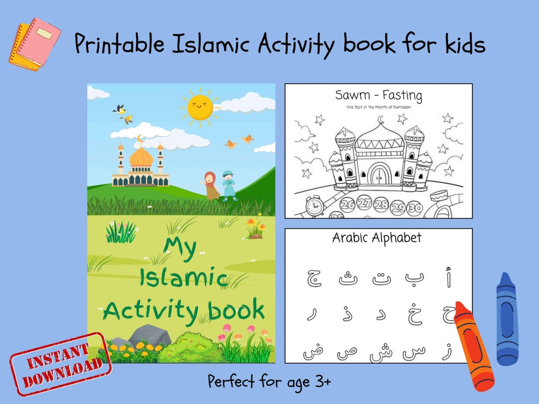 Islamic Activity Book, Printable, Digital Sheets, Fun and Interactive ...