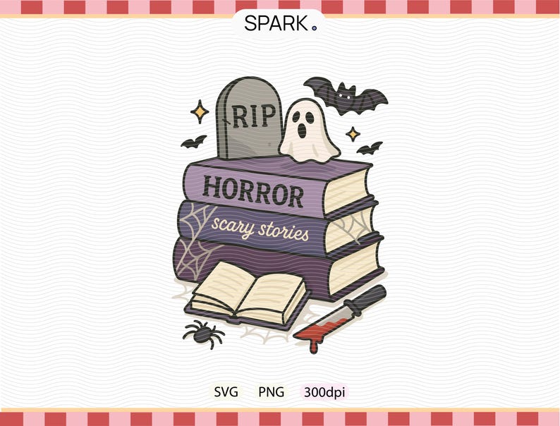 Horror Book Trope PNG SVG / Scary Stories Book (commercial Use) - Etsy