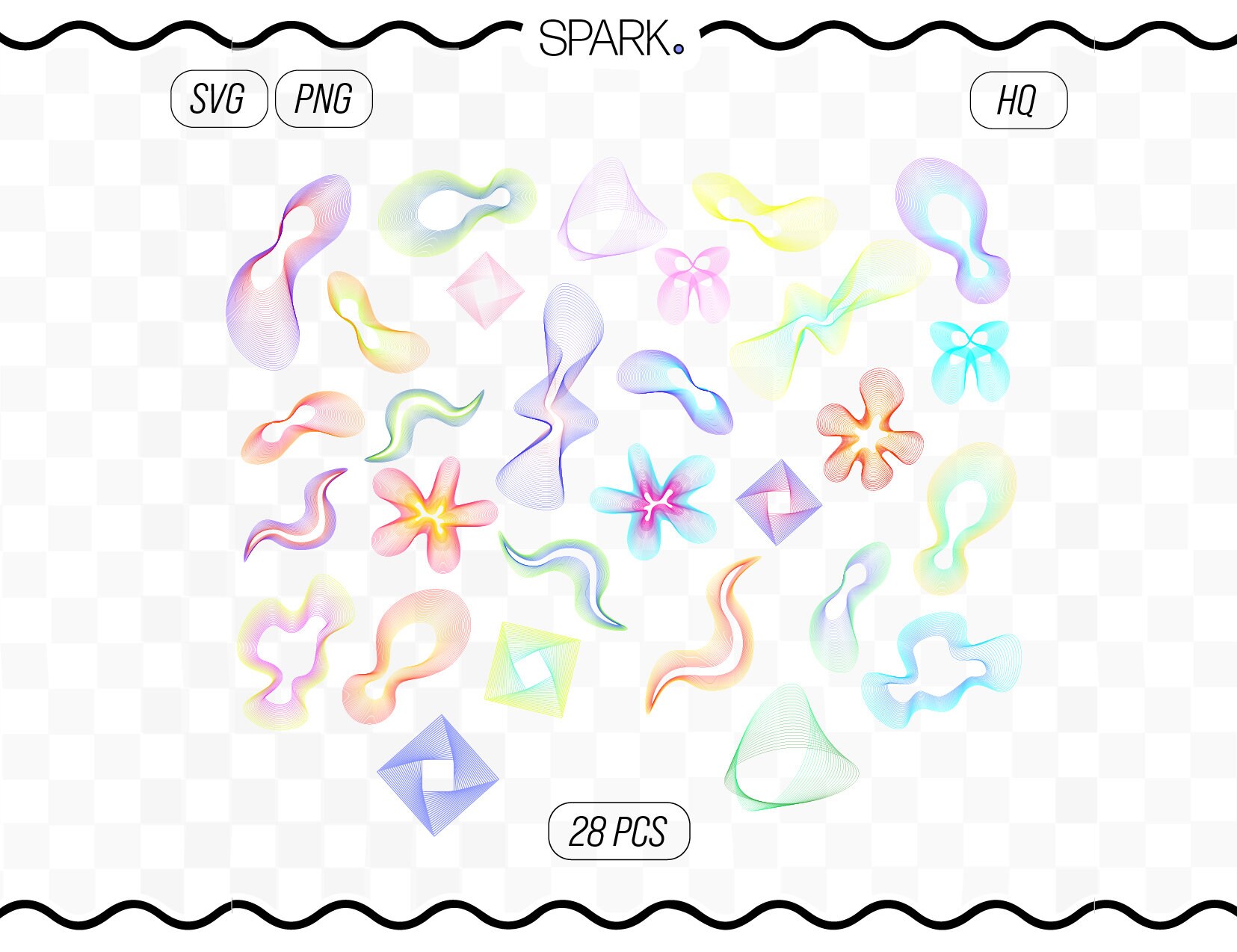 Abstract Shape Svg Bundle / Abstract Svg / Shape Bundle / Futuristic ...