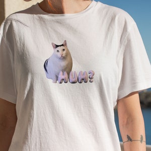 Huh Cat Meme SVG: Funny Cat Sticker, Twitch Emotes (digital Download ...