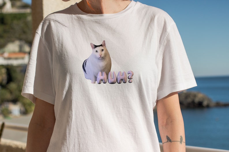 Huh Cat Meme / Emotes Svg / Cat Huh Sticker/ Funny Cat Sticker/ Sticker ...