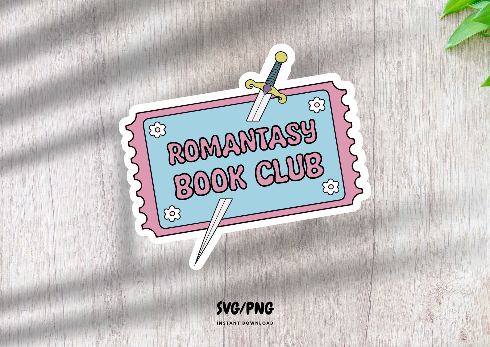 Romantasy Book Club Stamp SVG: Booktok Sticker (digital Download) - Etsy