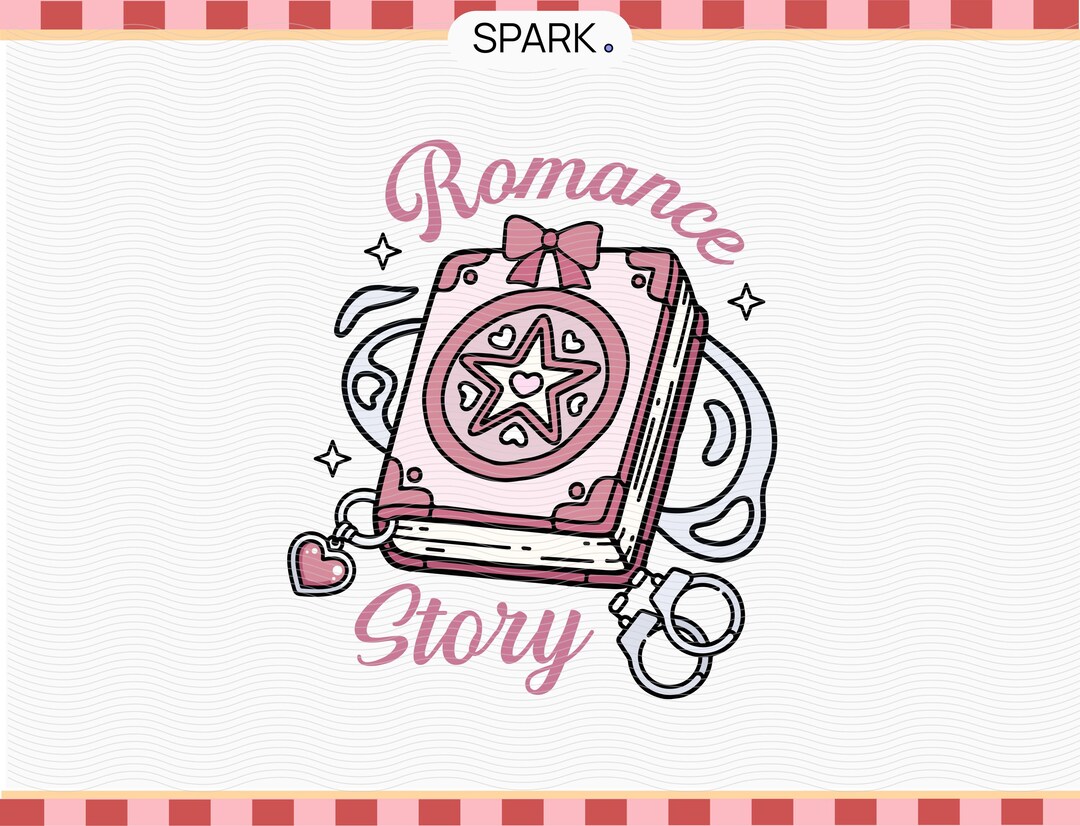Romance Story Book Svg Png: Valentine's Day Sticker (digital Download ...
