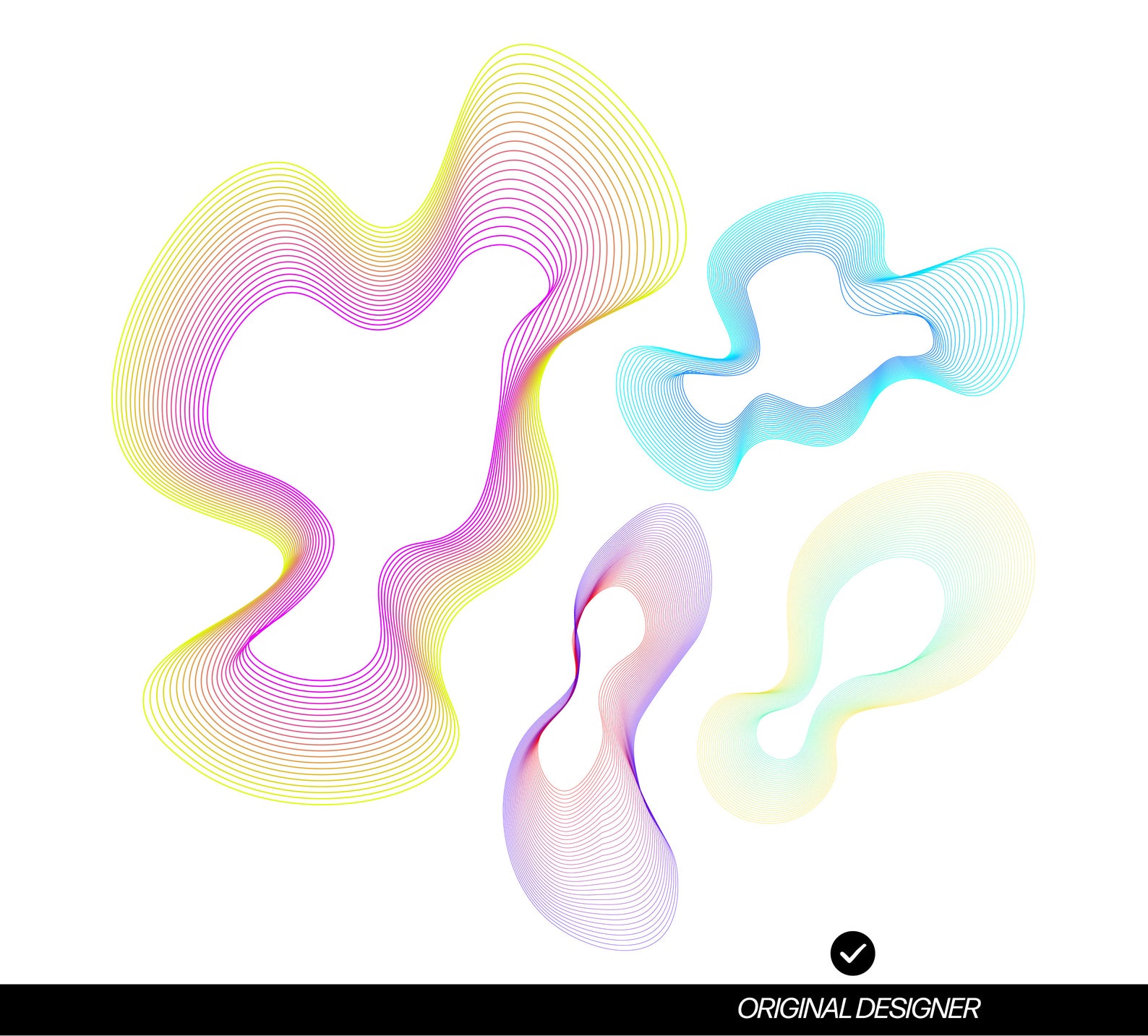 Abstract Shape Svg Bundle / Abstract Svg / Shape Bundle / Futuristic ...