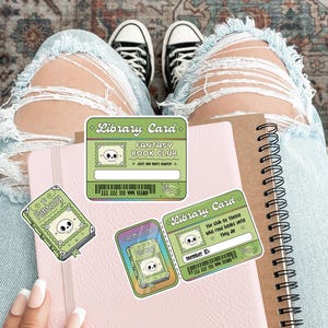 Fantasy Library Card SVG PNG: Bookish Librarian Ticket (digital ...