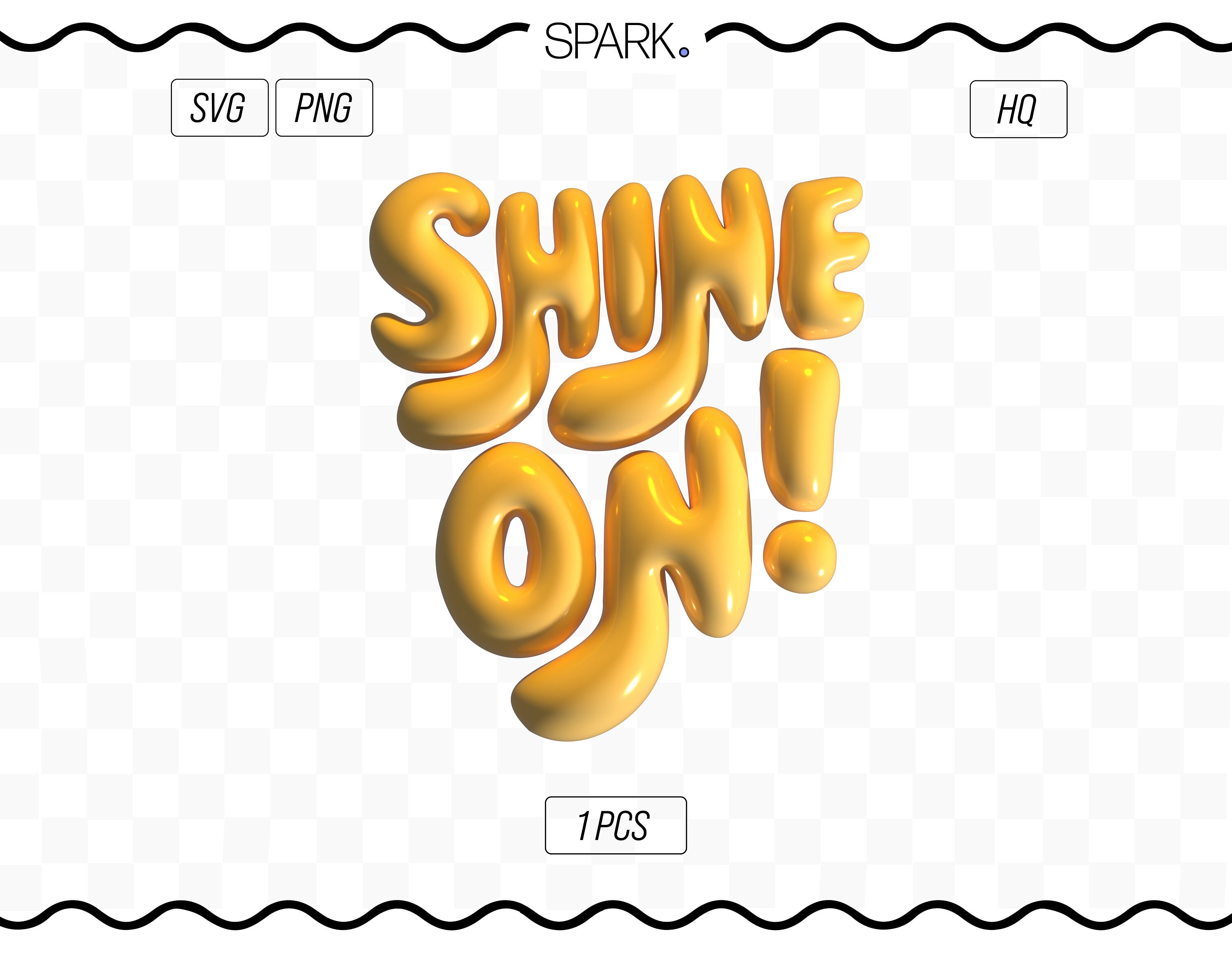 Shine Svg / Shine on / 3d Effect / Peach Svg / Svg Files for Cricut ...