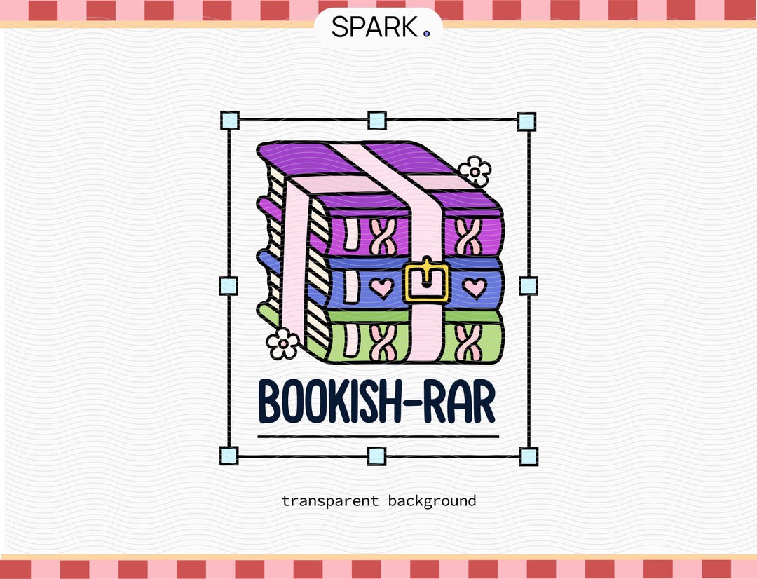 Bookish-rar Sticker: Kawaii Pixelated Book SVG PNG (digital Download ...