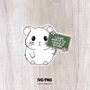 I Just Want to Read Book SVG PNG / Book Lover Sign/ Trendy Bookish ...