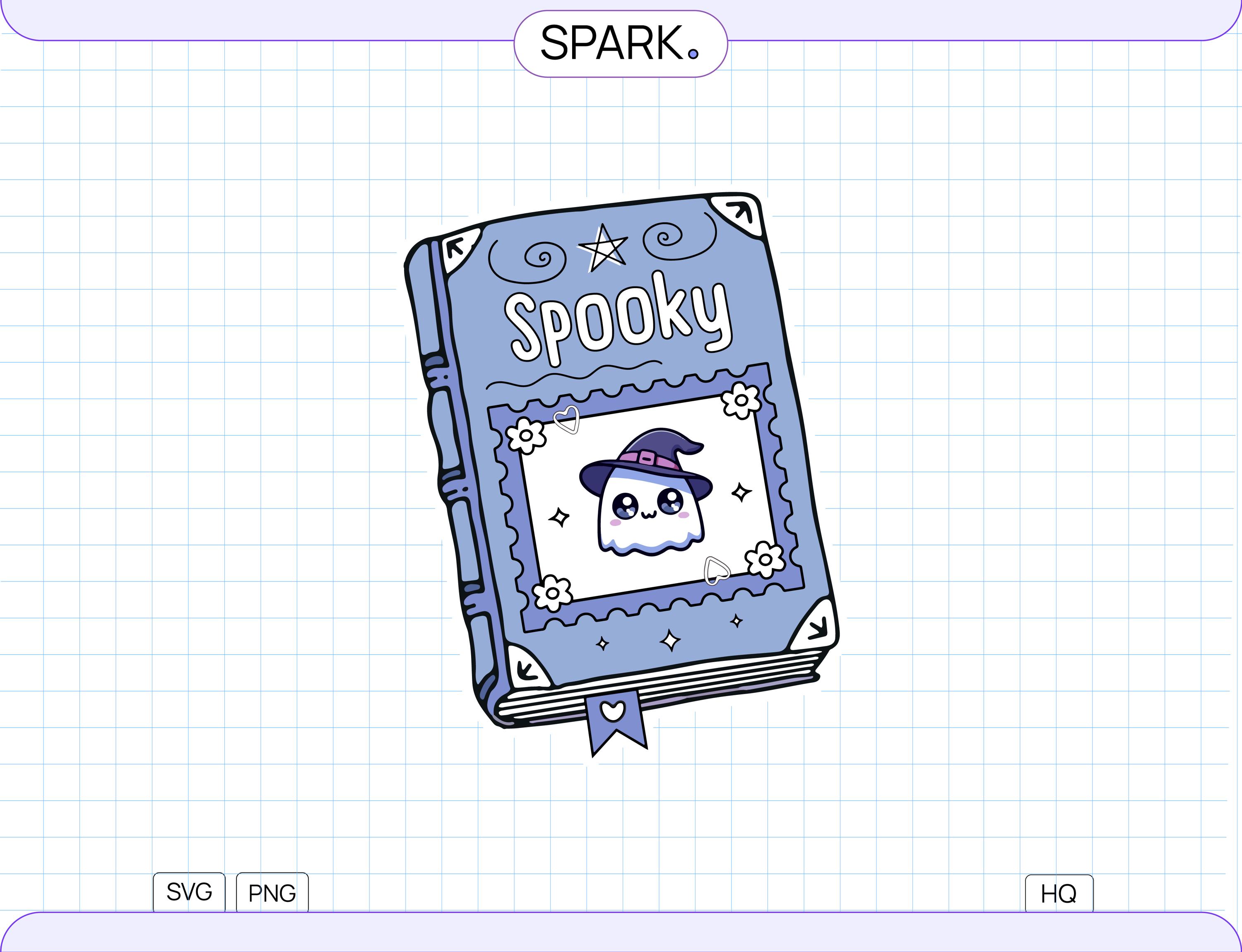 Ghost Spooky Library Card Svg Png / Spooky Book Png/ Halloween Bookish ...