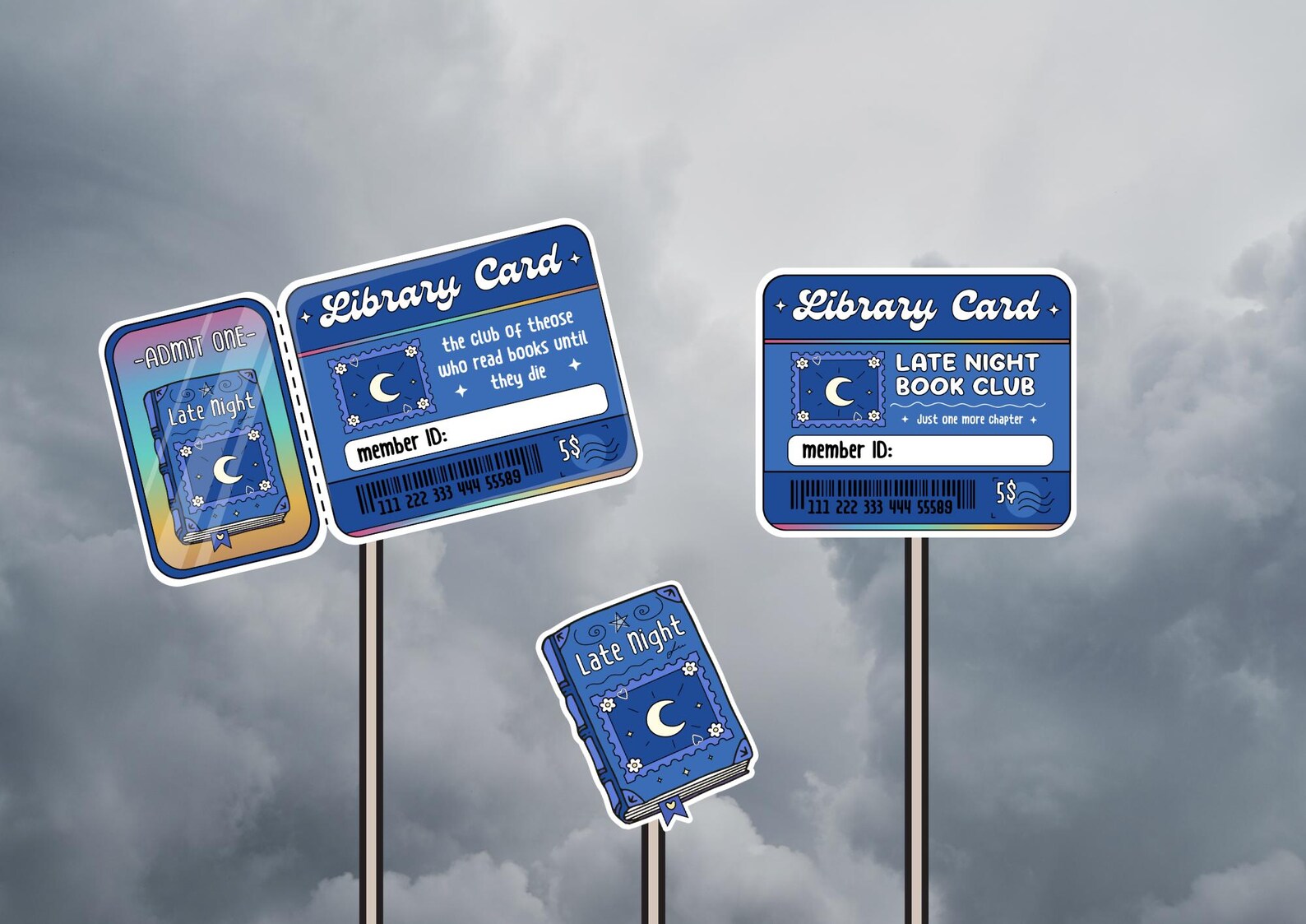 Late Night Library Card Svg Png / One More Chapter Book Club Png ...