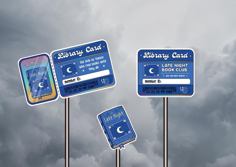 Late Night Library Card Svg Png / One More Chapter Book Club Png ...