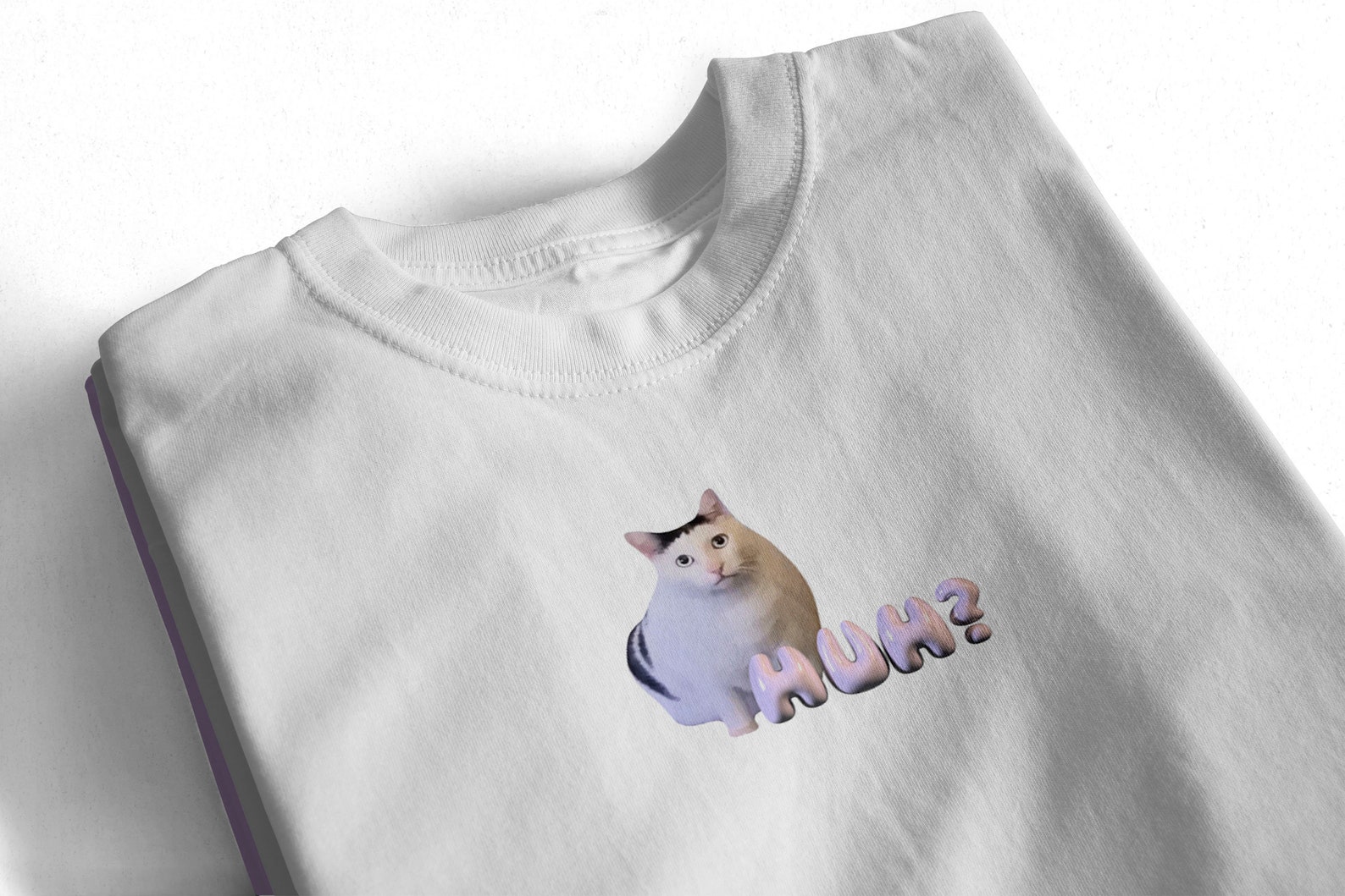 Huh Cat Meme SVG: Funny Cat Sticker, Twitch Emotes (digital Download ...