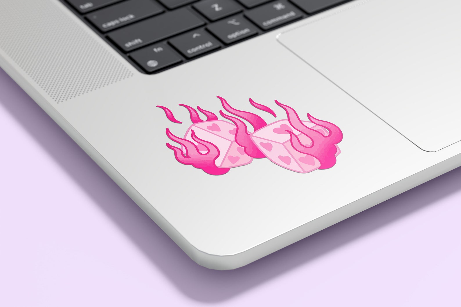 Pink Dice SVG / Pink Dice Sticker / Pink Heart Dice / Pink Laptop ...