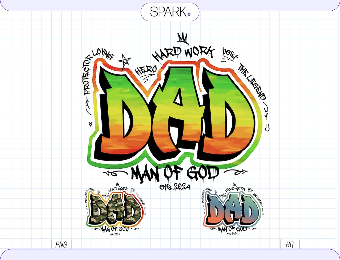 Dad Graffiti png / diseño de graffiti de arte callejero para papás png ...