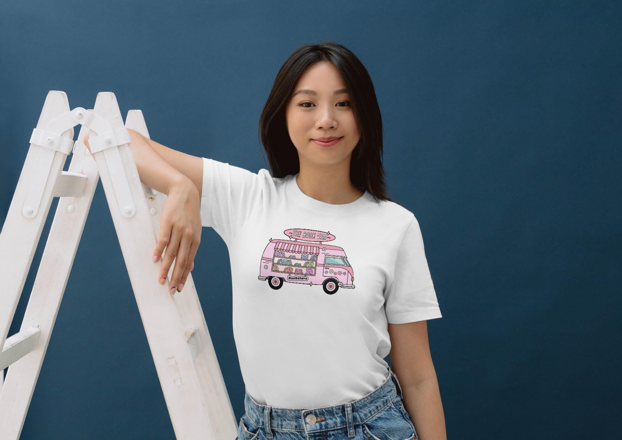 Bookish Caravan Png Svg / Pink Bookstore Sticker / Caravan Book Shop ...