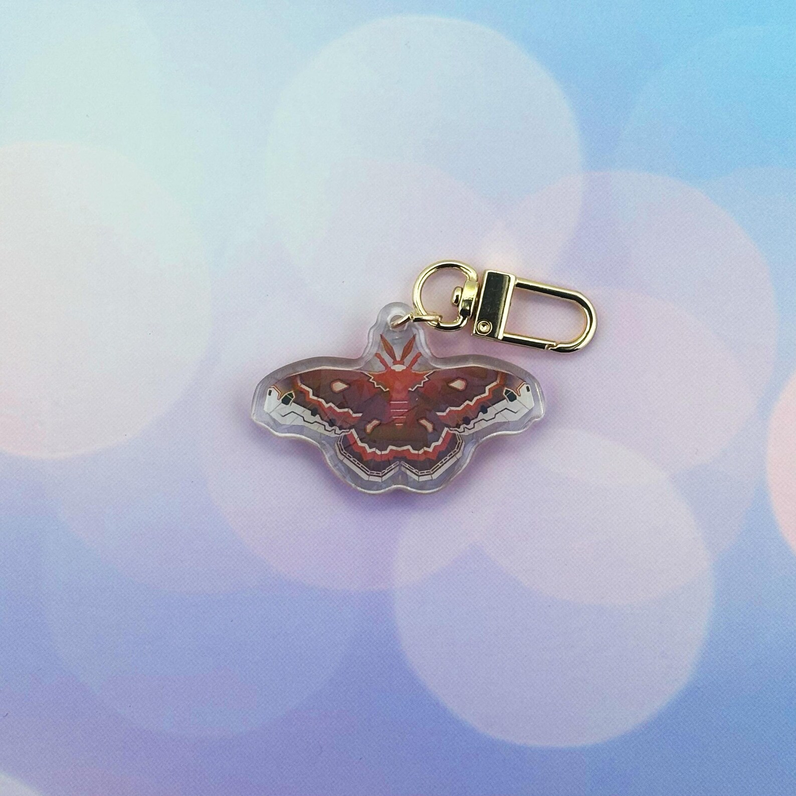 2" Holographic Moth Acrylic Charm Keychains | Moth Lovers - Etsy