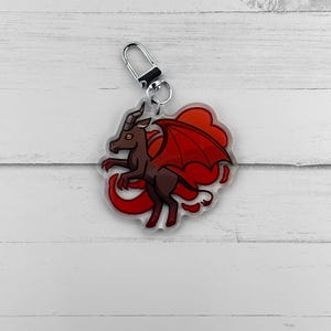 2.5" Mini Chibi Cryptid Acrylic Charm Keychains | Mothman, Nessie, Alien - Etsy