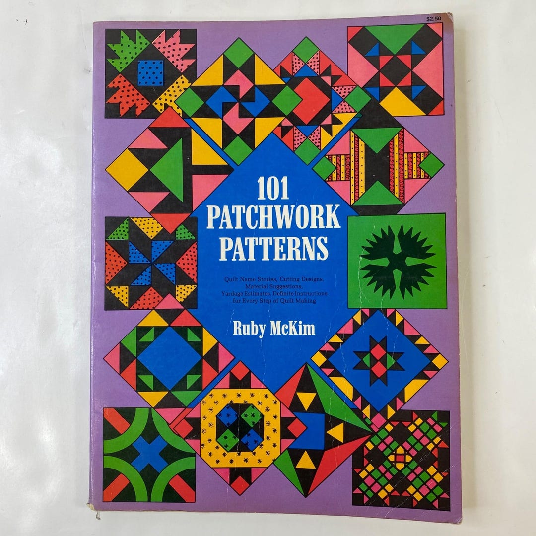 101 Patchwork Patterns Quilting Book by Ruby Mckim - Etsy