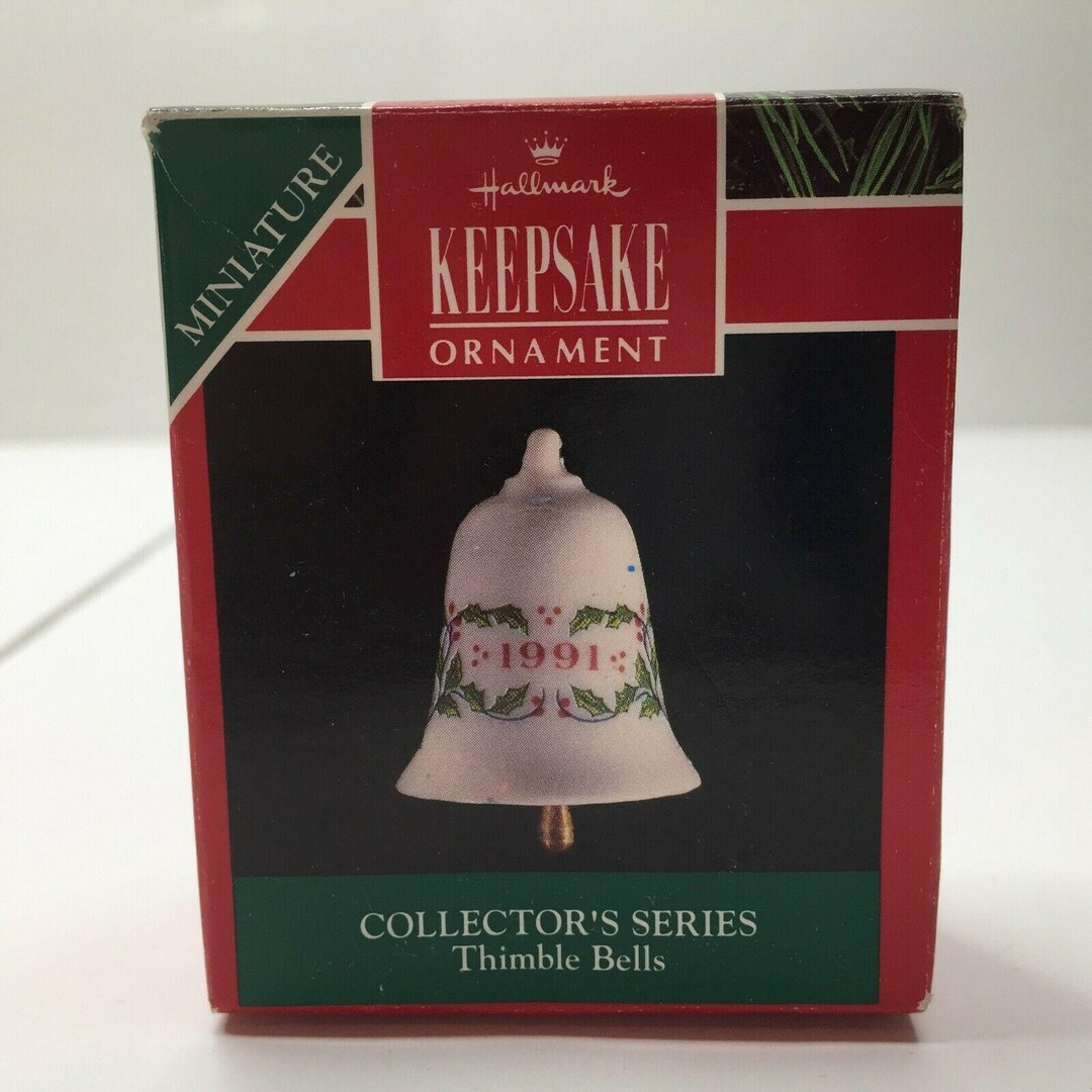 Hallmark Keepsake Collector's Series #2 Thimble Bells 1991 Porcelain ...