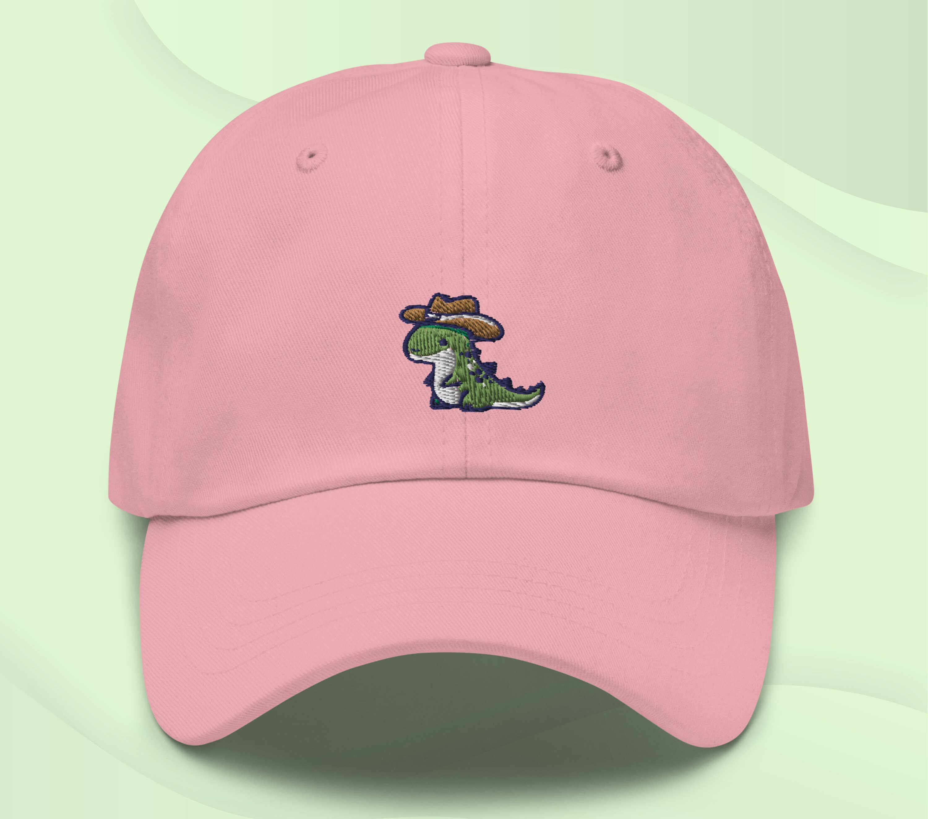 Dinosaur Embroidered Hat - T-rex Cowboy Design - Cool Dinosaur Gift ...