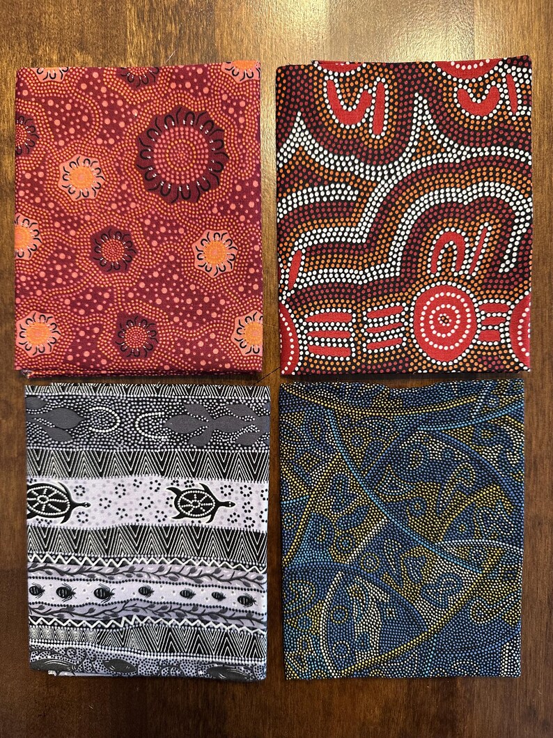 Indigenous Aboriginal Australian Designs by M & S Textiles 8 Precut Fat ...