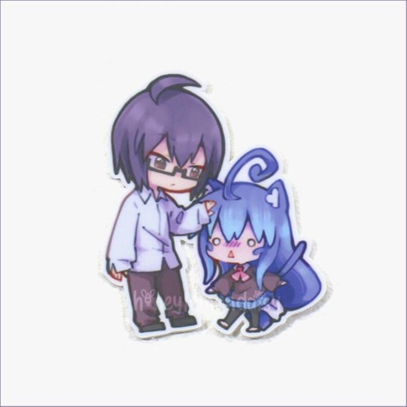 Acchi Kocchi Anime Sticker | Chibi Couple, Waterproof Vinyl - Etsy