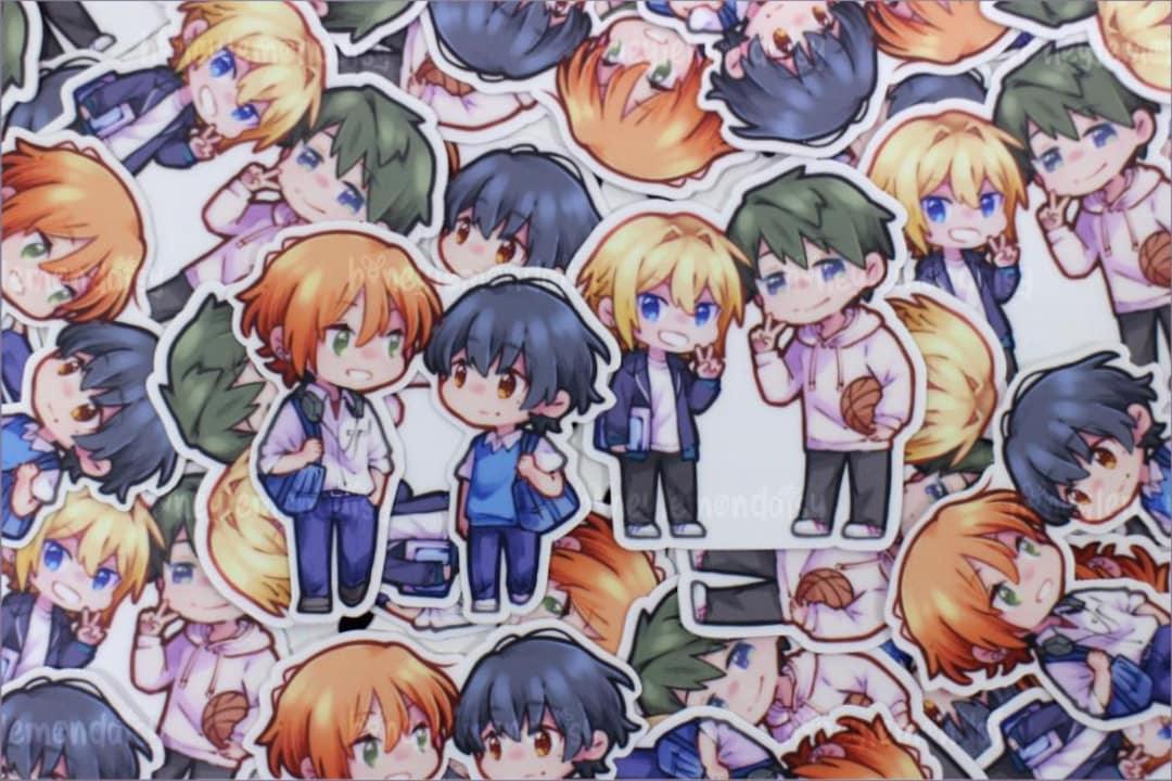 Sasaki and Miyano Chibi Anime Couple Sticker | Waterproof Vinyl - Etsy