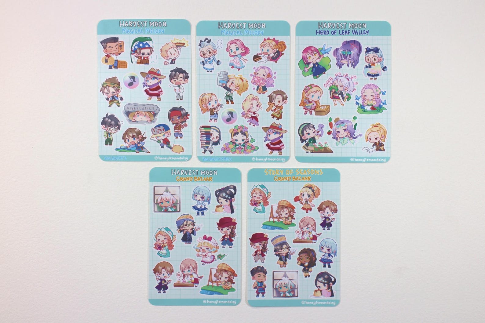 HM/SOS Grand Bazaar Bachelors & Bachelorettes || || Chibi Anime 4" X 6 ...