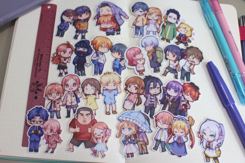 Sasaki and Miyano Chibi Anime Couple Sticker | Waterproof Vinyl - Etsy ...