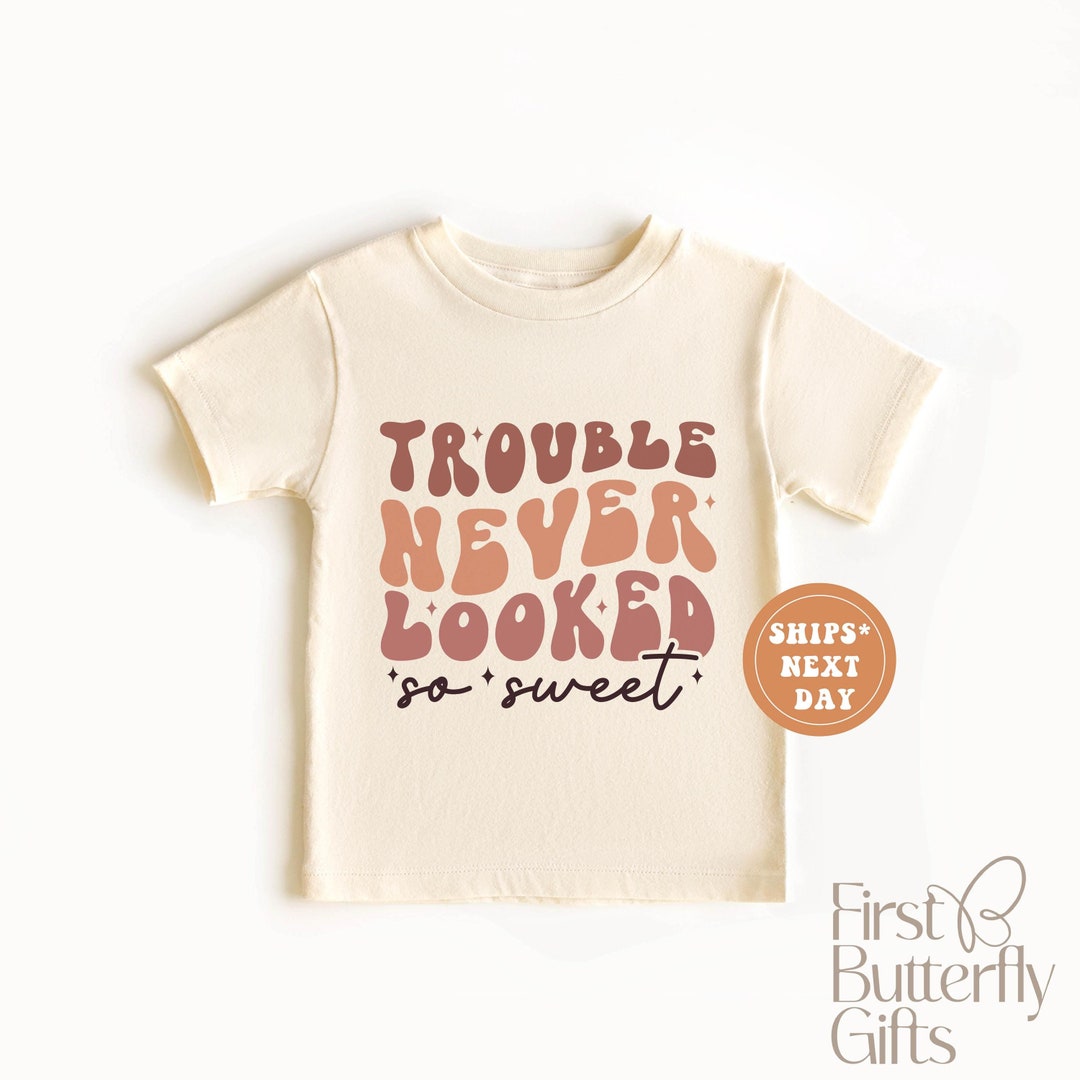Trouble Never Looked so Cute Baby Shirt, Cute Baby Clothes, Trendy Kids ...