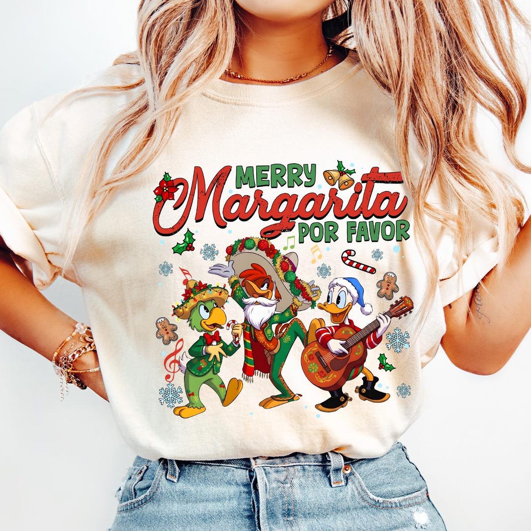 Merry Margaritas Por Favor the Three Caballeros Disney Christmas Shirt ...