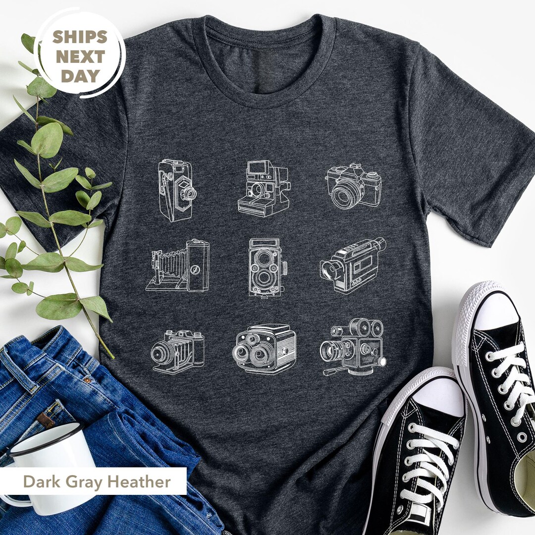 Vintage Camera Shirt for Photographer, Photography Shirt, Cameraman T ...