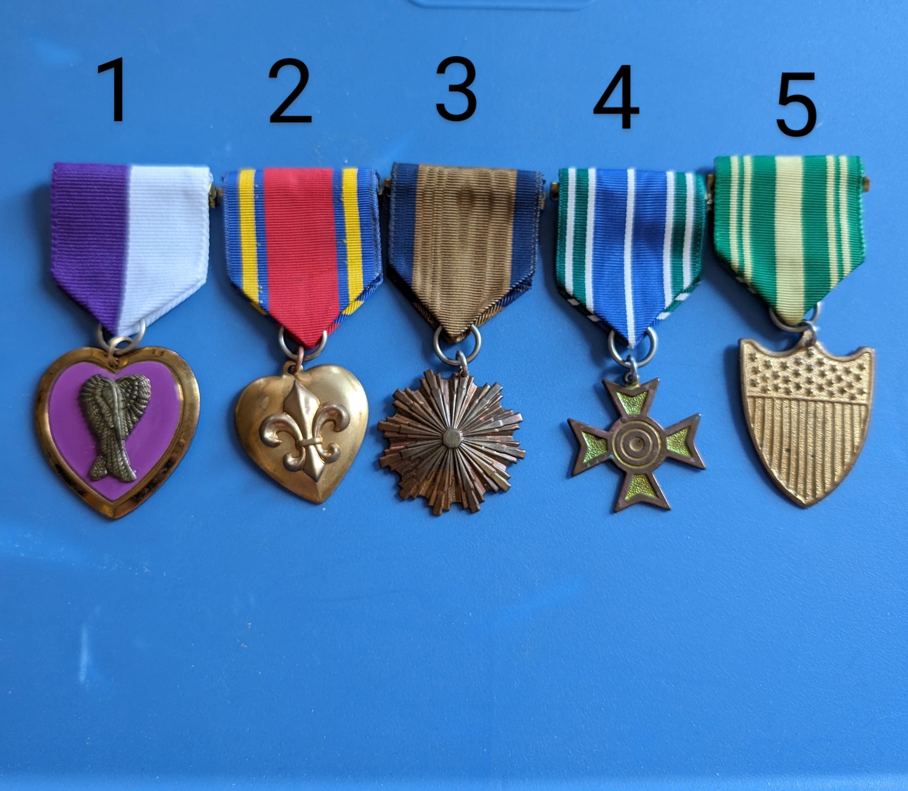 1pc Vintage Military Medal Pin Ribbon - Etsy