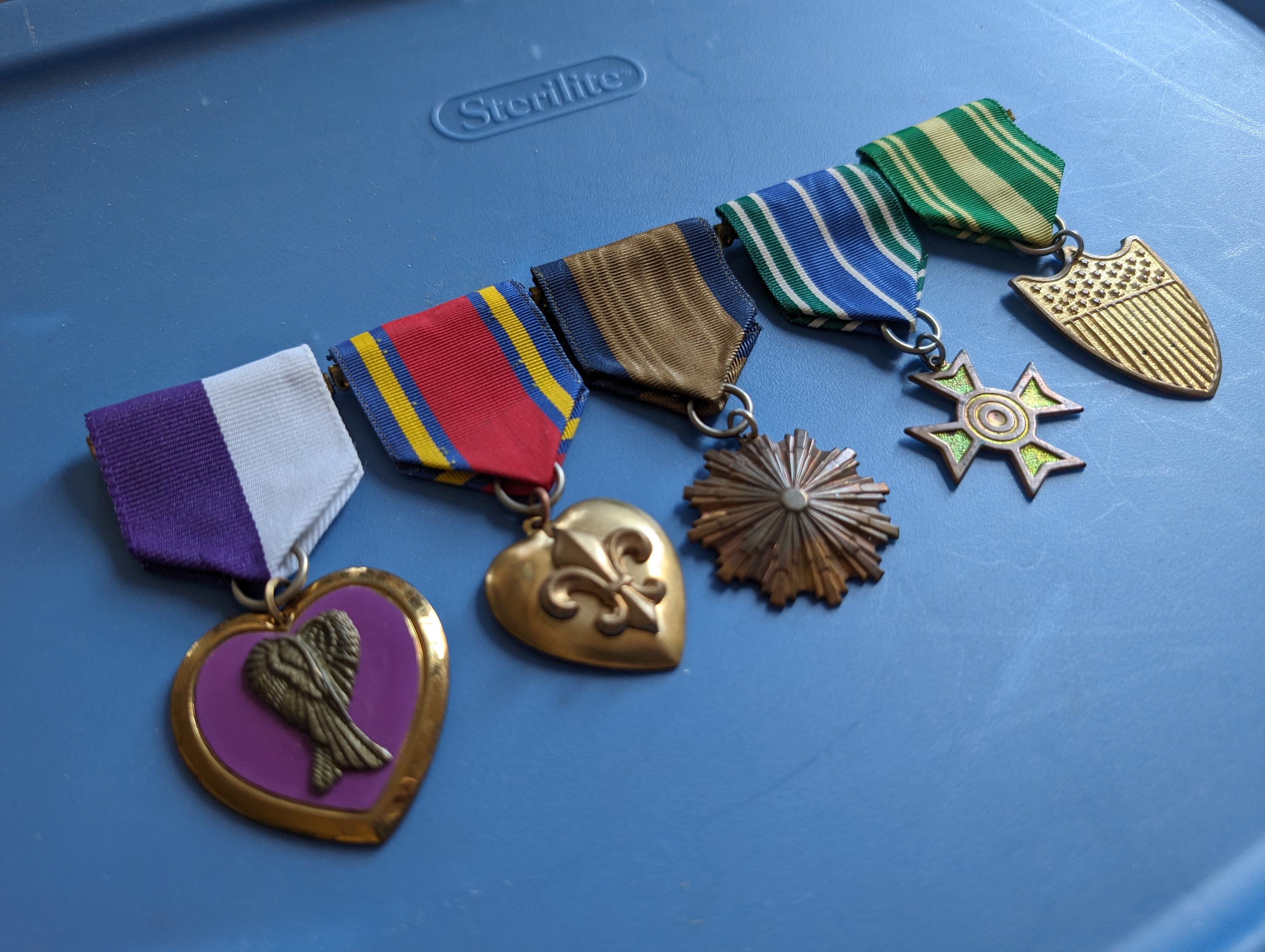 1pc Vintage Military Medal Pin Ribbon - Etsy