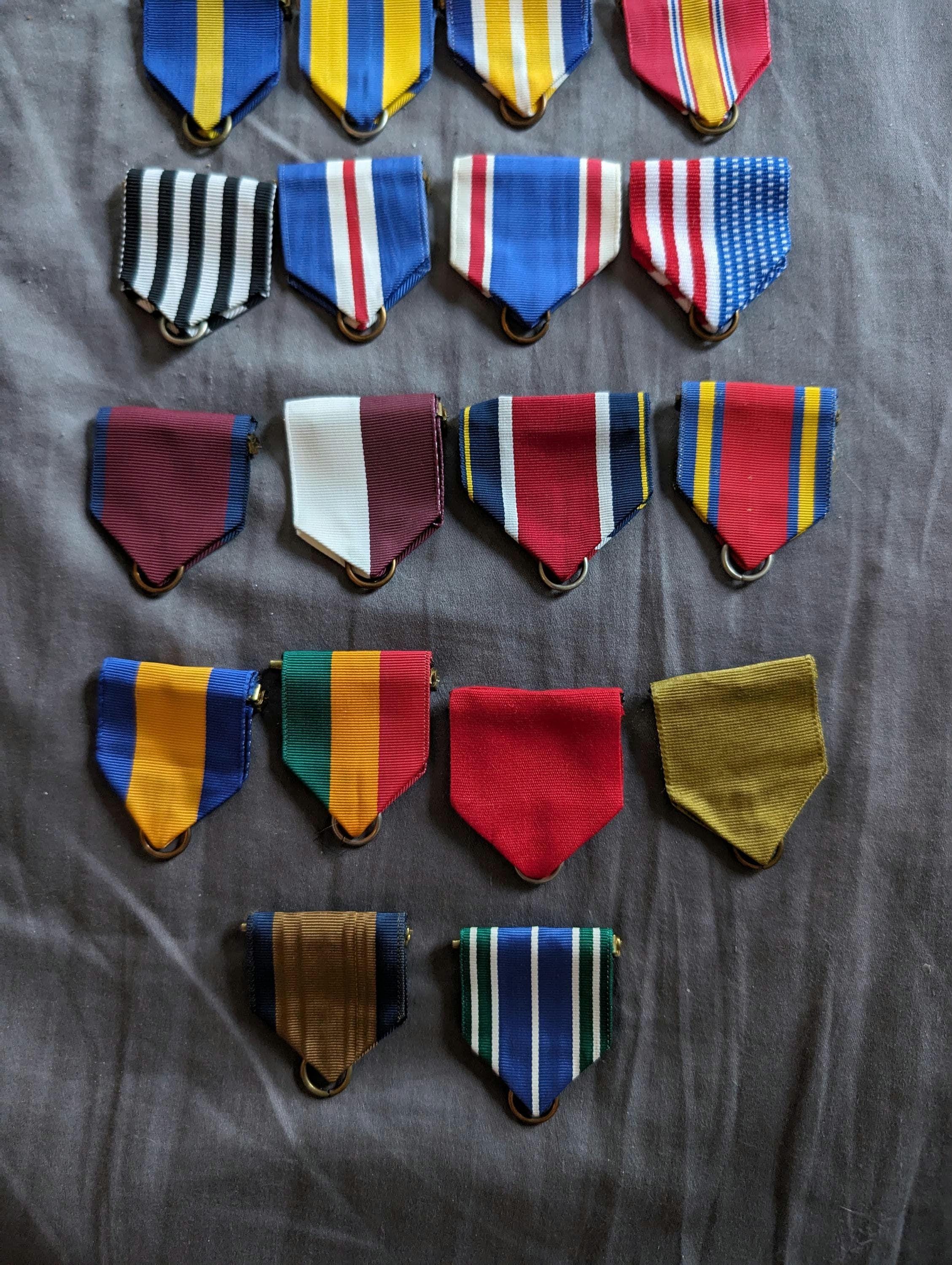 1pc Vintage Military Ribbon Pin Brooch Without Medal Attachment - Etsy