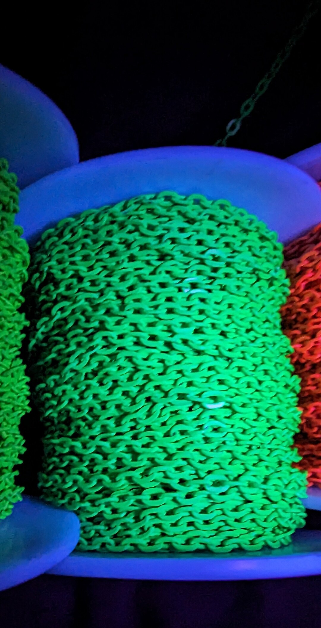 By the Yard Neon Green Chain Neck Chain Necklace Chains Day Glow Bright ...