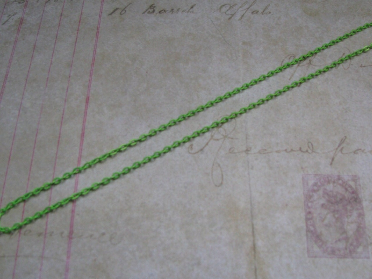 By the Yard Neon Green Chain Neck Chain Necklace Chains Day Glow Bright ...